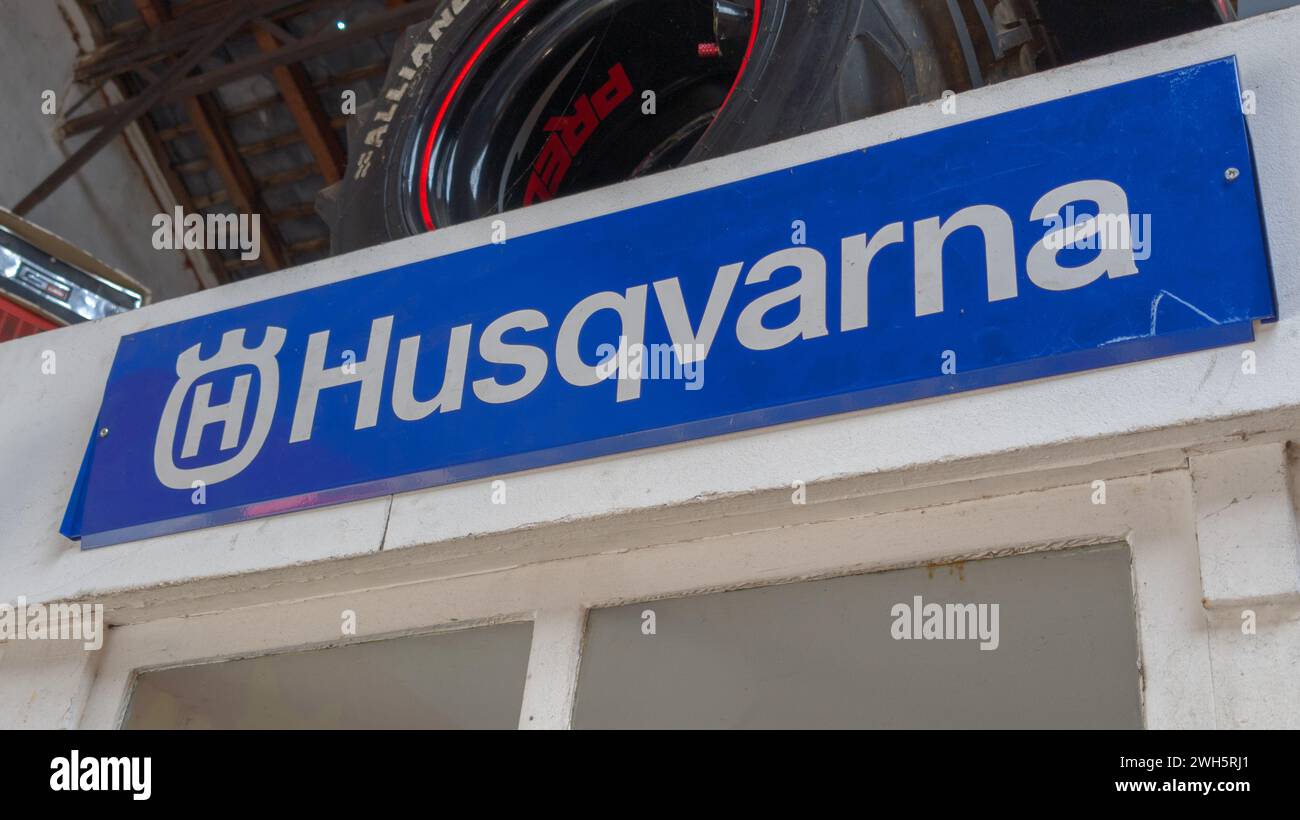 Bordeaux , France - 02 05 2024 : Husqvarna logo sign and text brand of ...