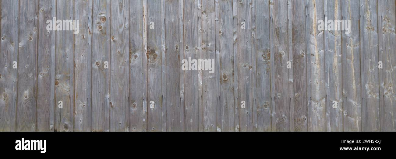 Wood texture panoramic long header wooden grey background from plank ...