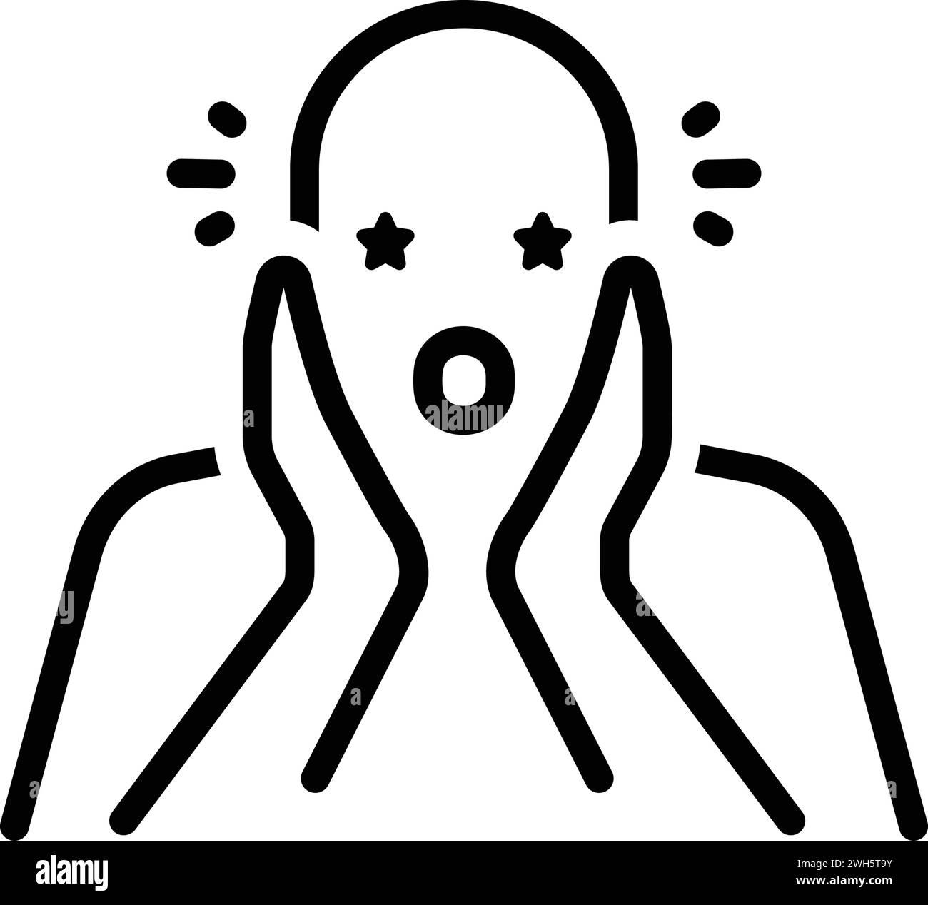 Stunned wonder Stock Vector Images - Alamy