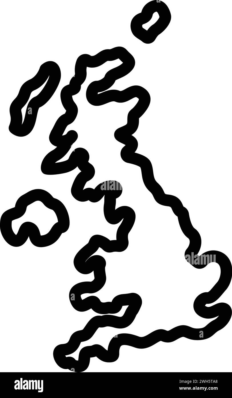 Map icon united kingdom Black and White Stock Photos & Images - Alamy