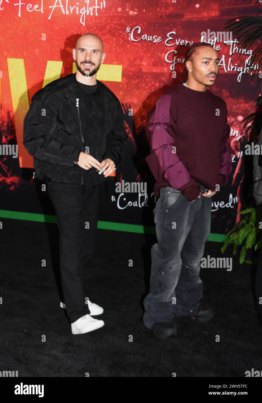 Los Angeles, California, USA 6th February 2024 (L-R) Cooper Wilson and ...