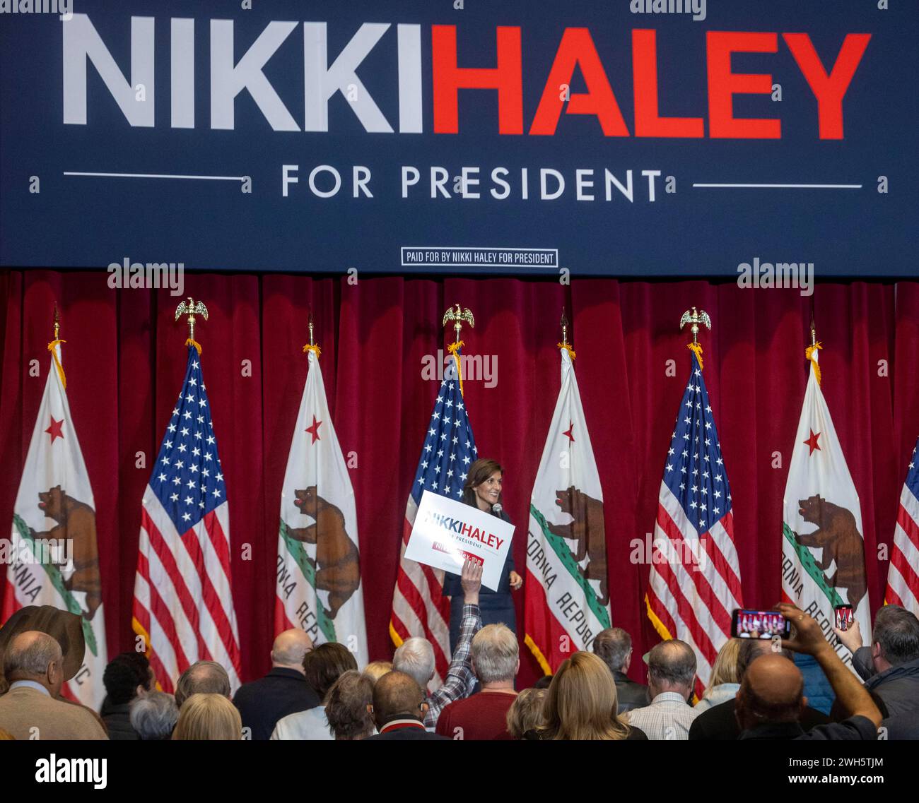 Los Angeles, California, USA. 7th Feb, 2024. Republican presidential ...