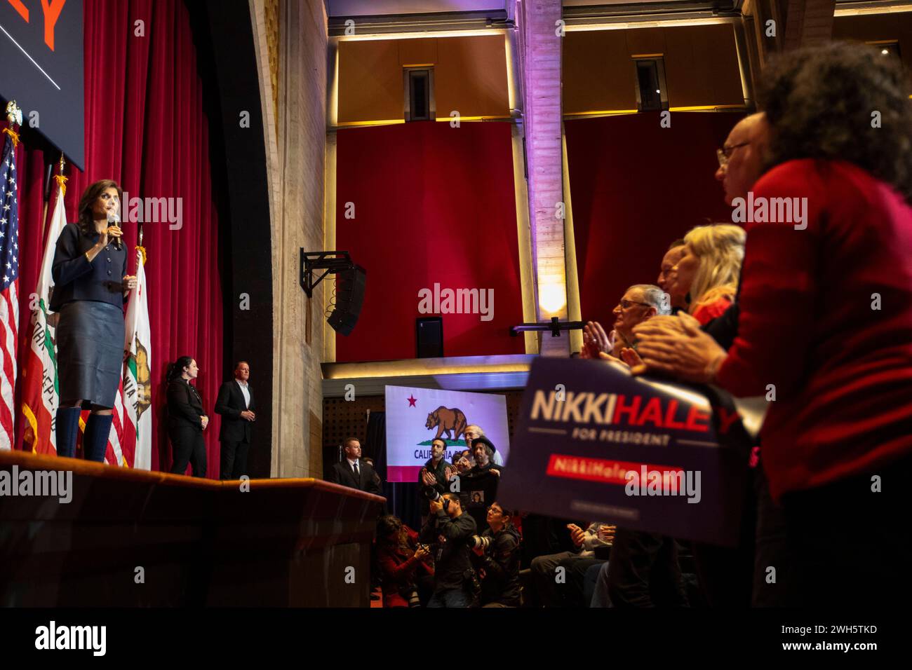 Los Angeles, California, USA. 7th Feb, 2024. Republican presidential ...