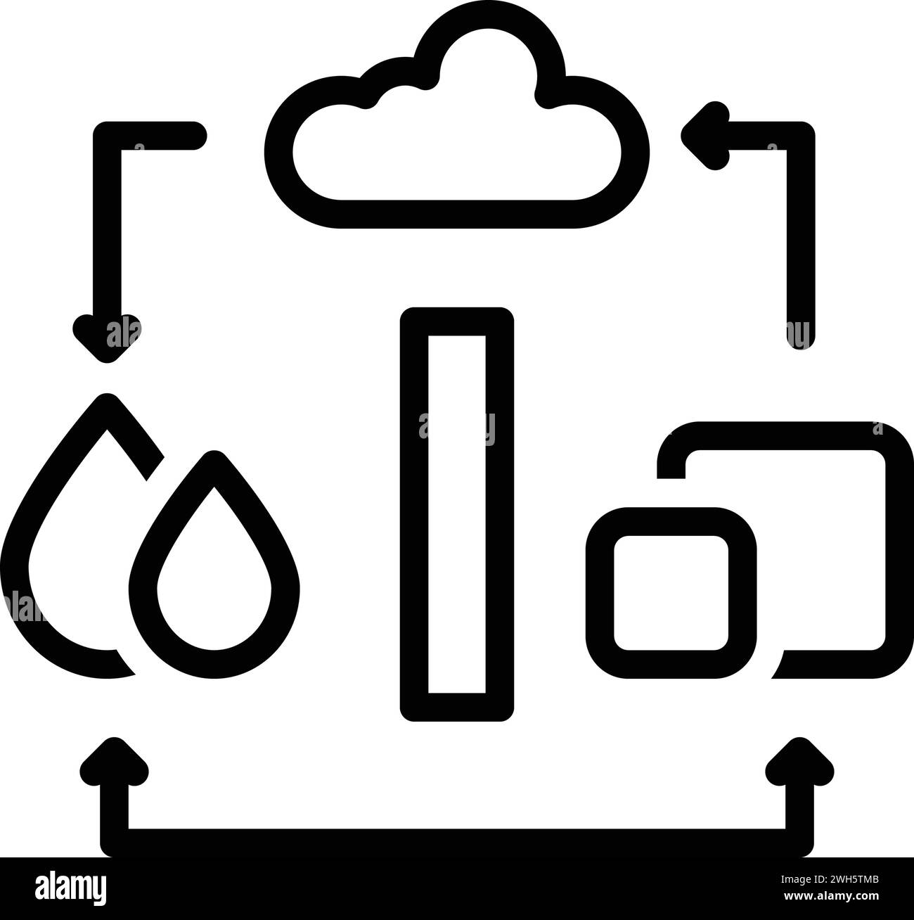 States of matter shape Black and White Stock Photos & Images - Alamy