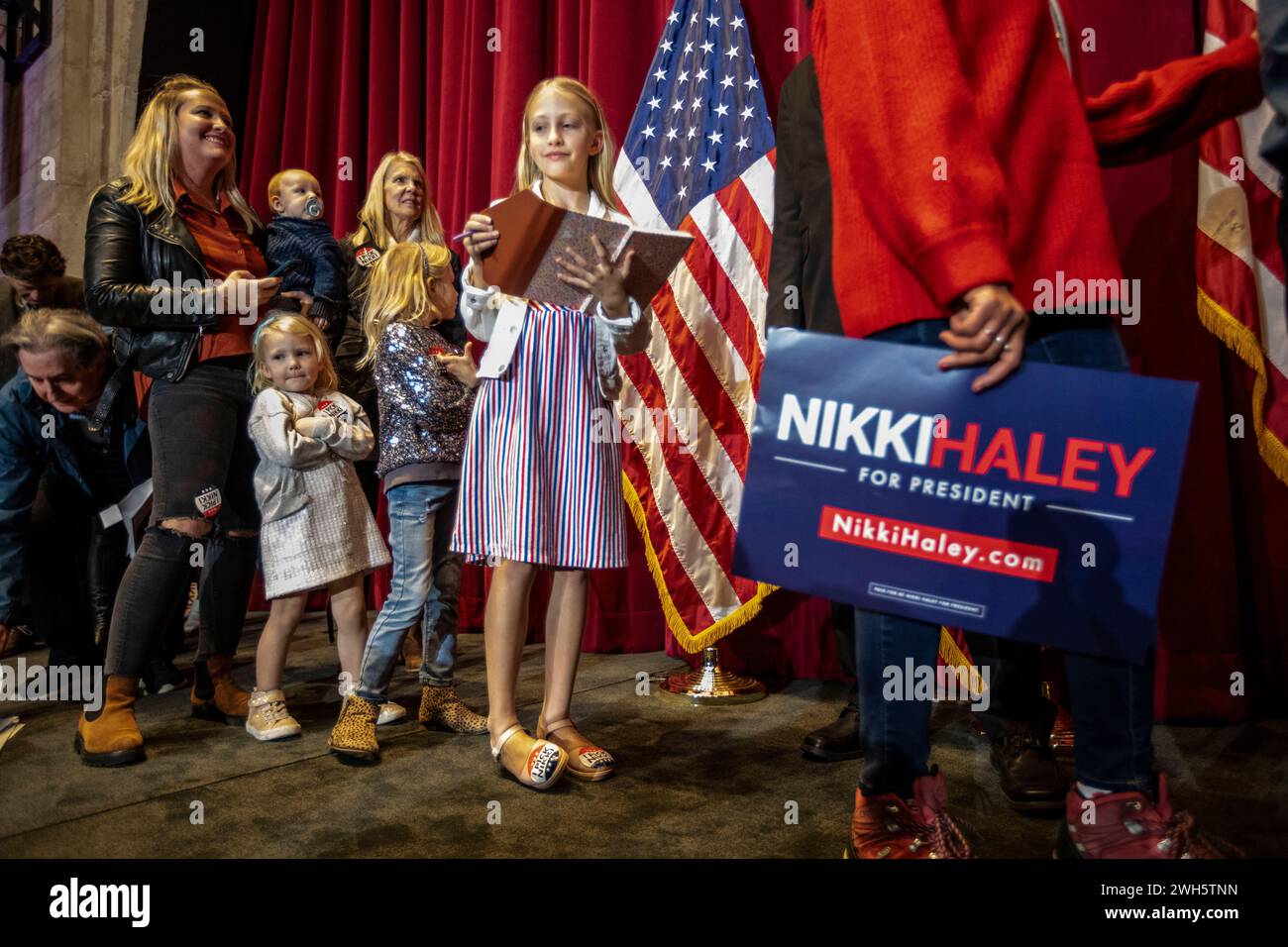 Los Angeles, California, USA. 7th Feb, 2024. The Krauss family ...