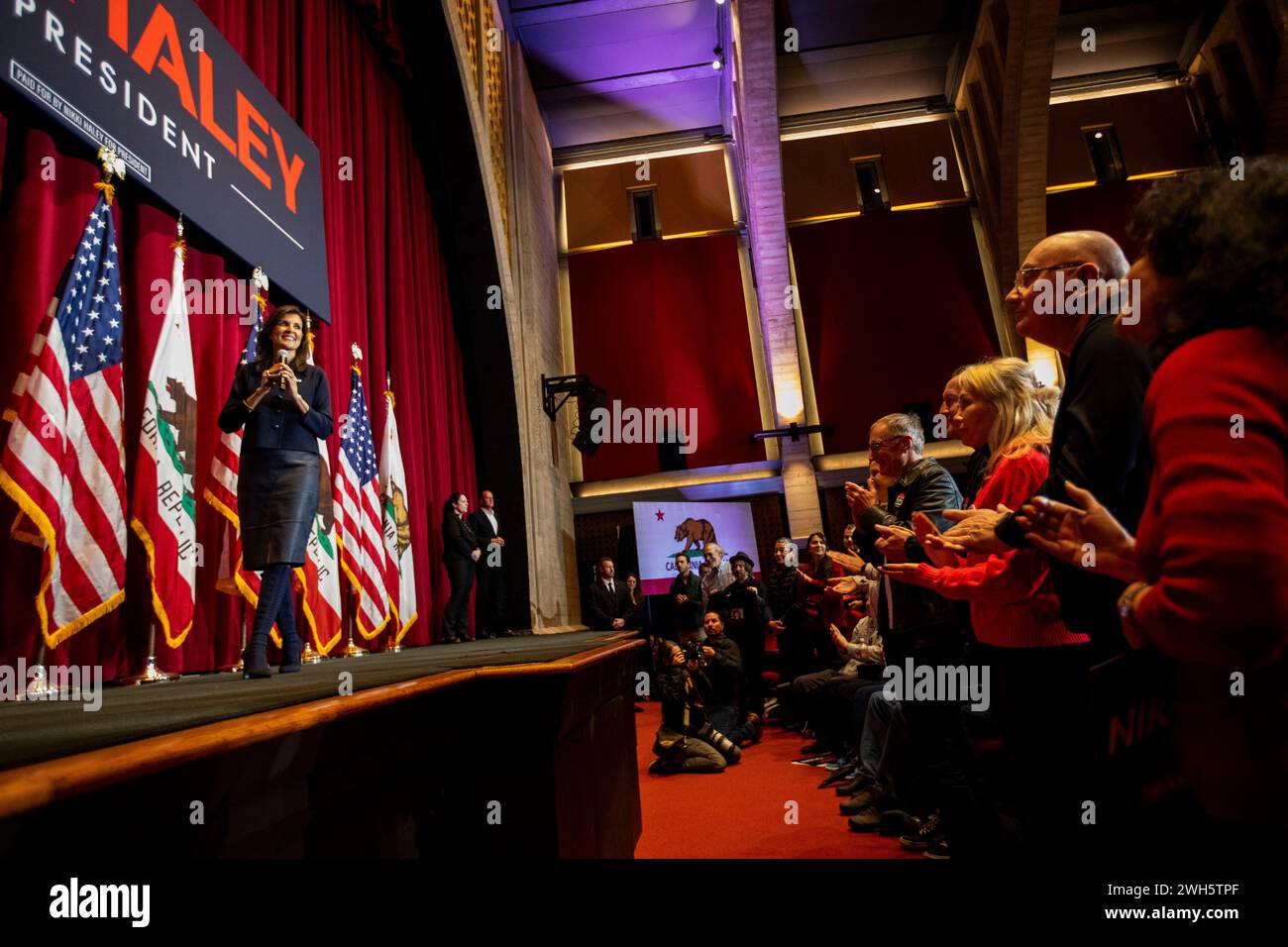 Los Angeles, California, USA. 7th Feb, 2024. Republican presidential ...