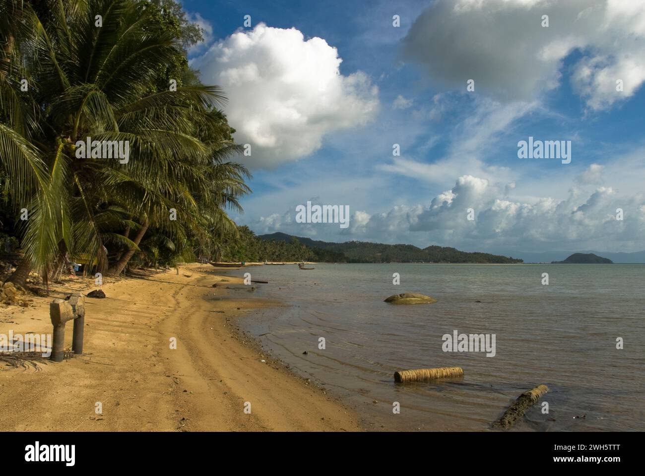 A Beach on the Thai island of Koh Phangan in the Gulf of Thailand Stock Photo - Alamy