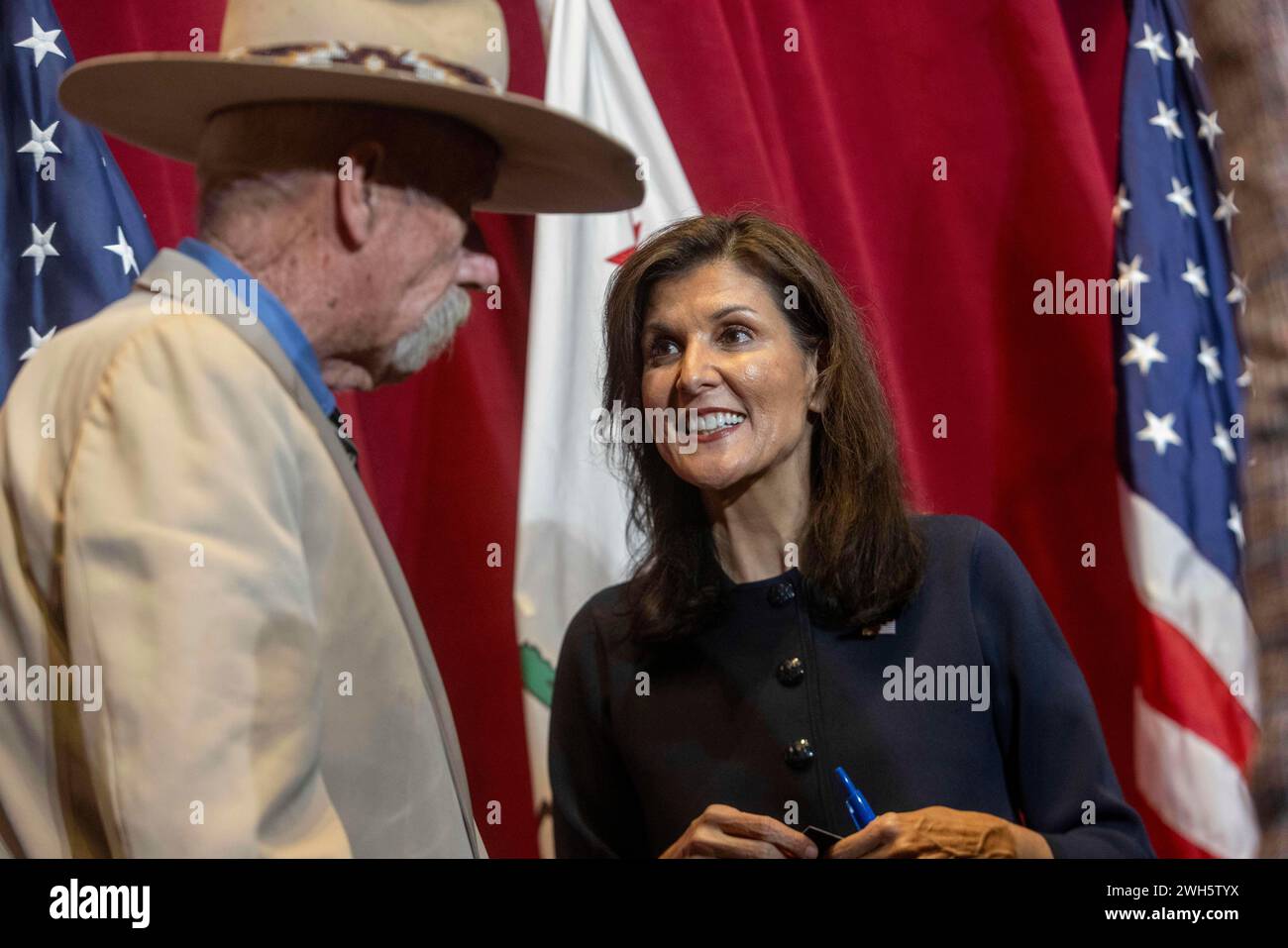Los Angeles, California, USA. 7th Feb, 2024. Republican presidential ...