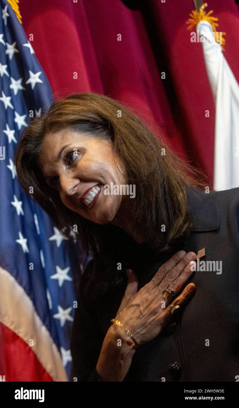 Los Angeles, California, USA. 7th Feb, 2024. Republican presidential ...