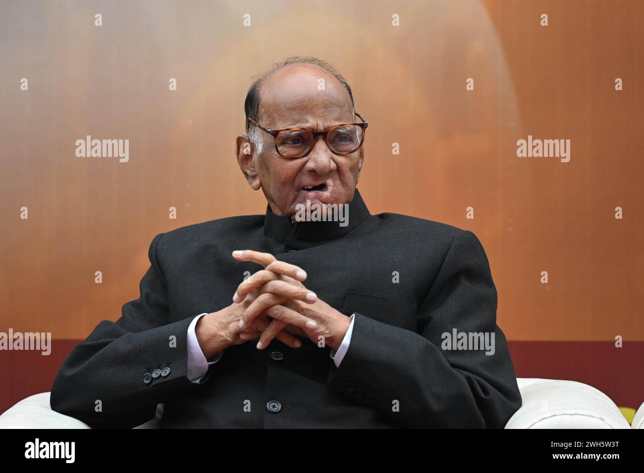 NEW DELHI, INDIA - FEBRUARY 7: Sharad Pawar, President of Nationalist ...