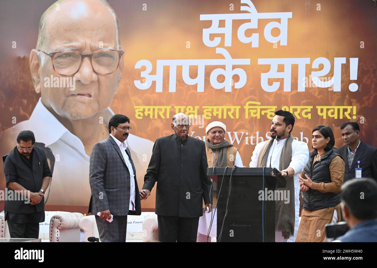 NEW DELHI, INDIA - FEBRUARY 7: Sharad Pawar, President of Nationalist ...