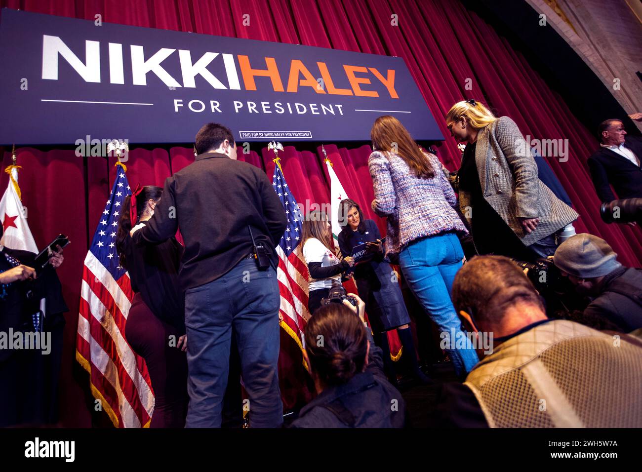 Los Angeles, California, USA. 7th Feb, 2024. Republican presidential ...
