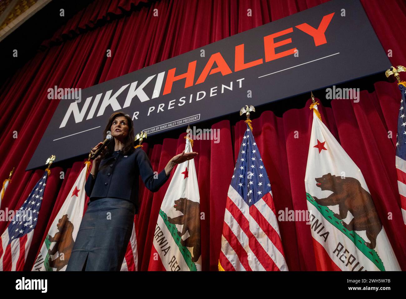 Los Angeles, California, USA. 7th Feb, 2024. Republican presidential ...