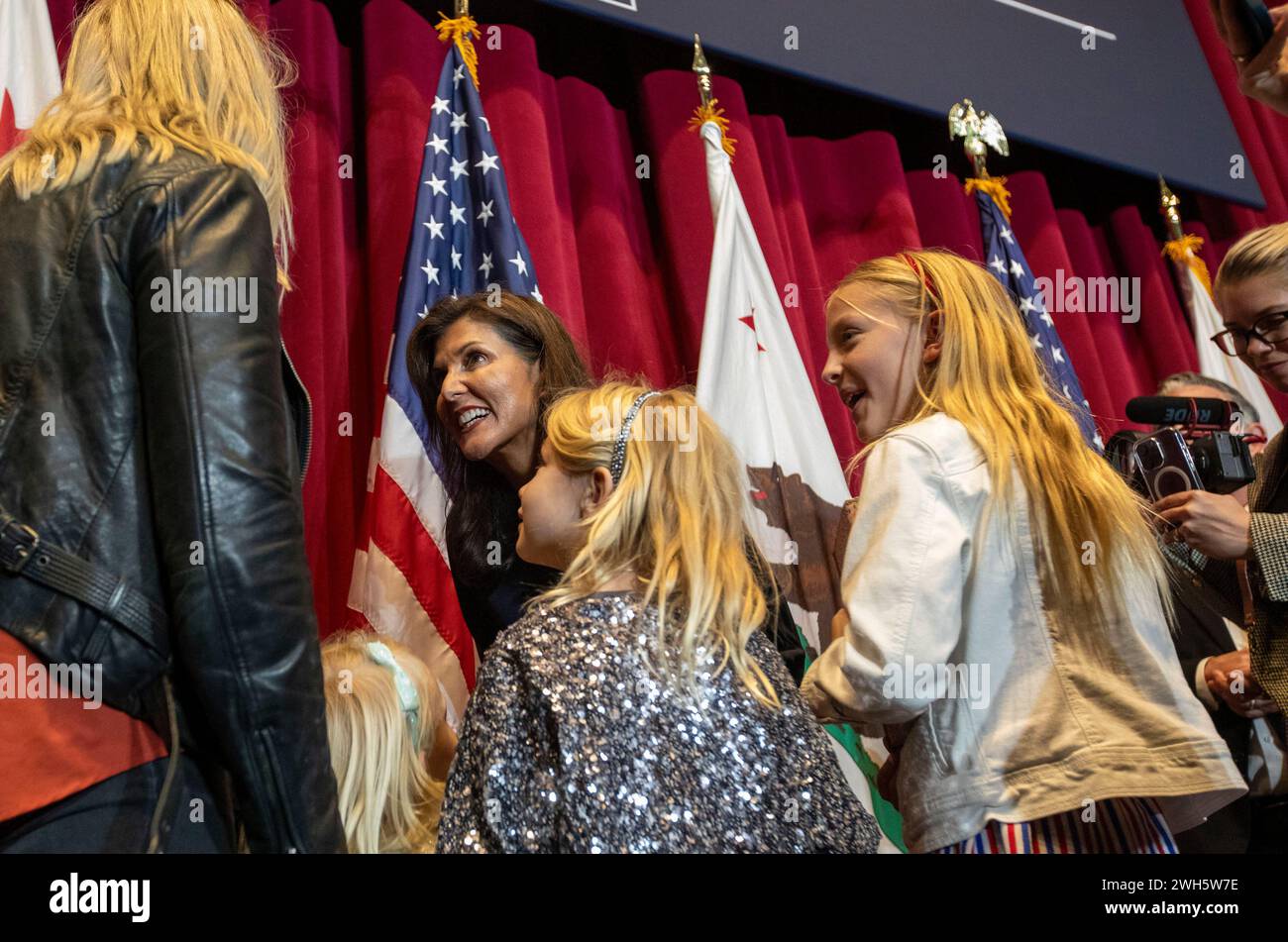 Los Angeles, California, USA. 7th Feb, 2024. Republican presidential ...