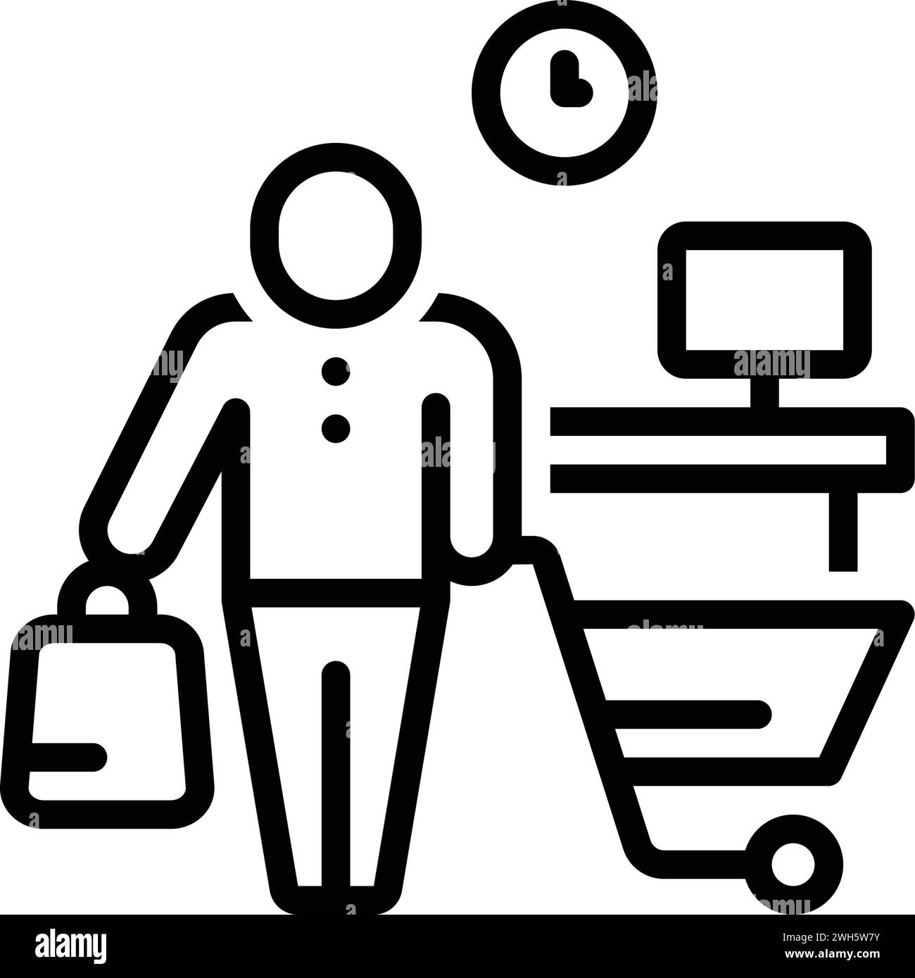 Icon for customer,billing counter,clientele Stock Vector Image & Art ...