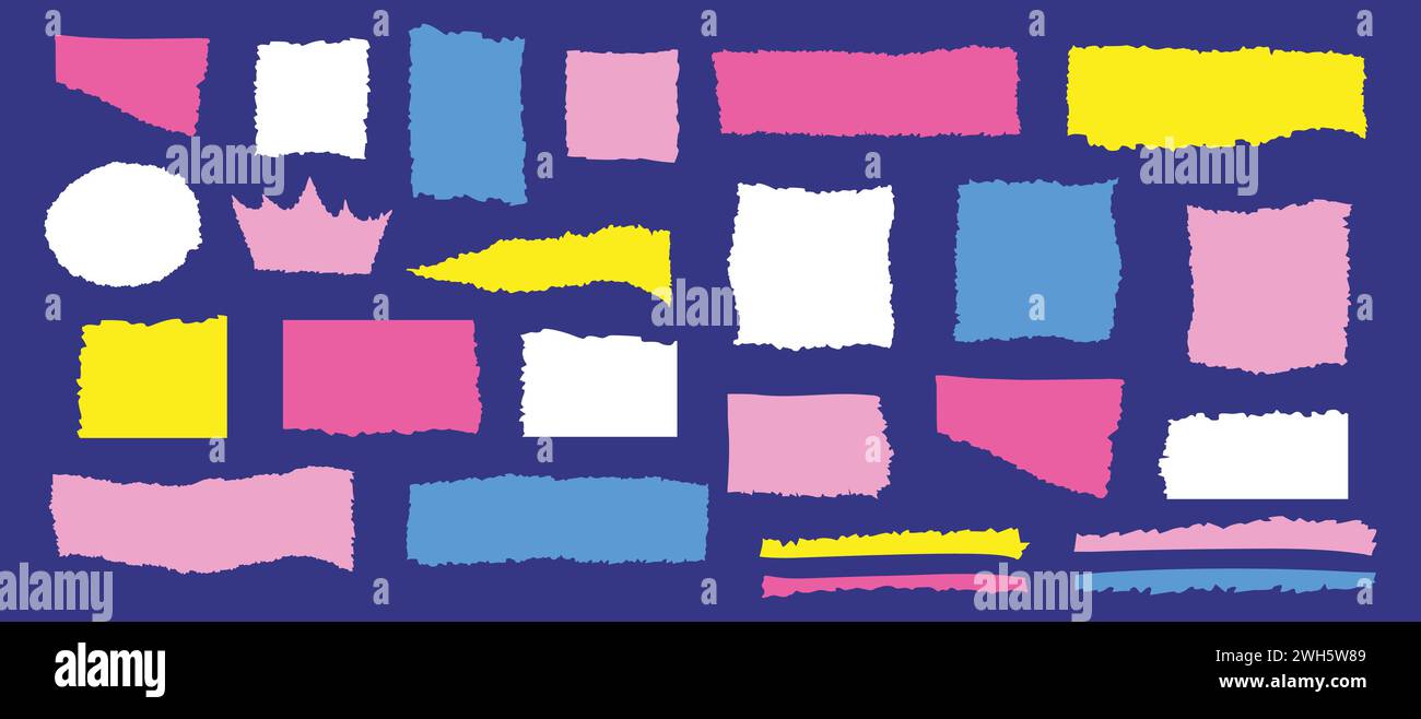 Ripped and cutout paper, jagged trip sticker piece. Black shape with ...