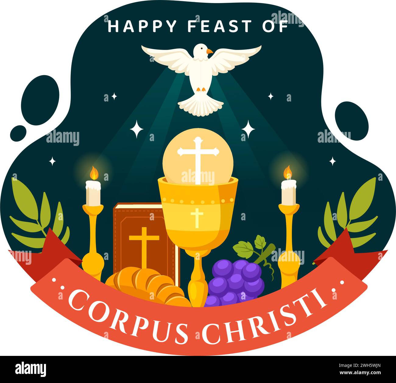 Corpus christi church Stock Vector Images - Alamy
