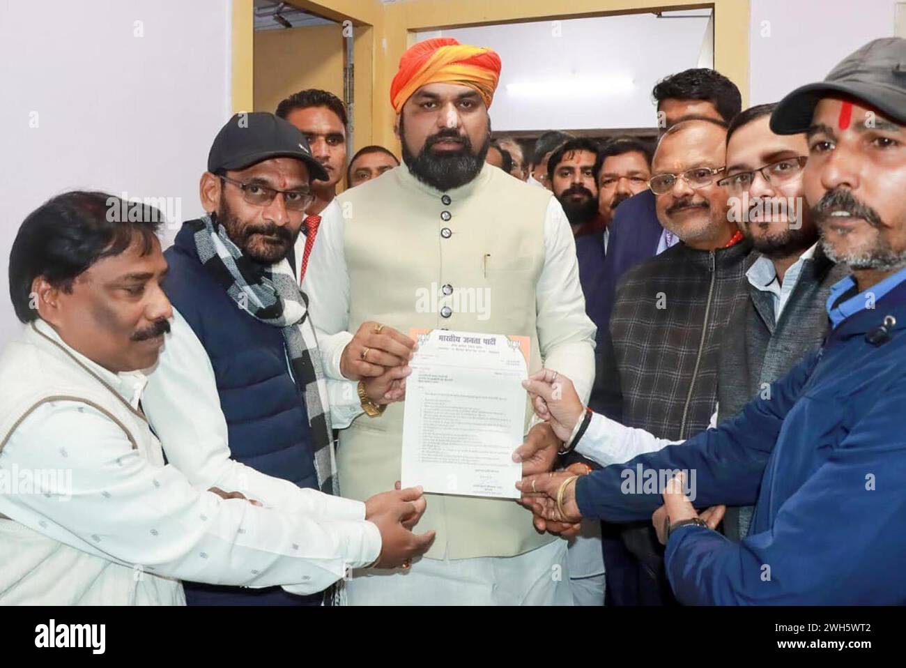 Patna, India. 07th Feb, 2024. PATNA, INDIA - FEBRUARY 7: Bihar BJP ...