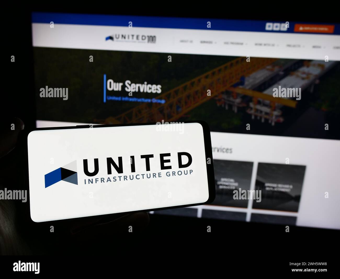 United infrastructure group hi-res stock photography and images - Alamy