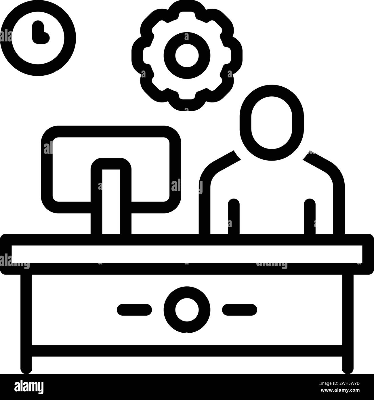 Managerial vector vectors Stock Vector Images - Alamy