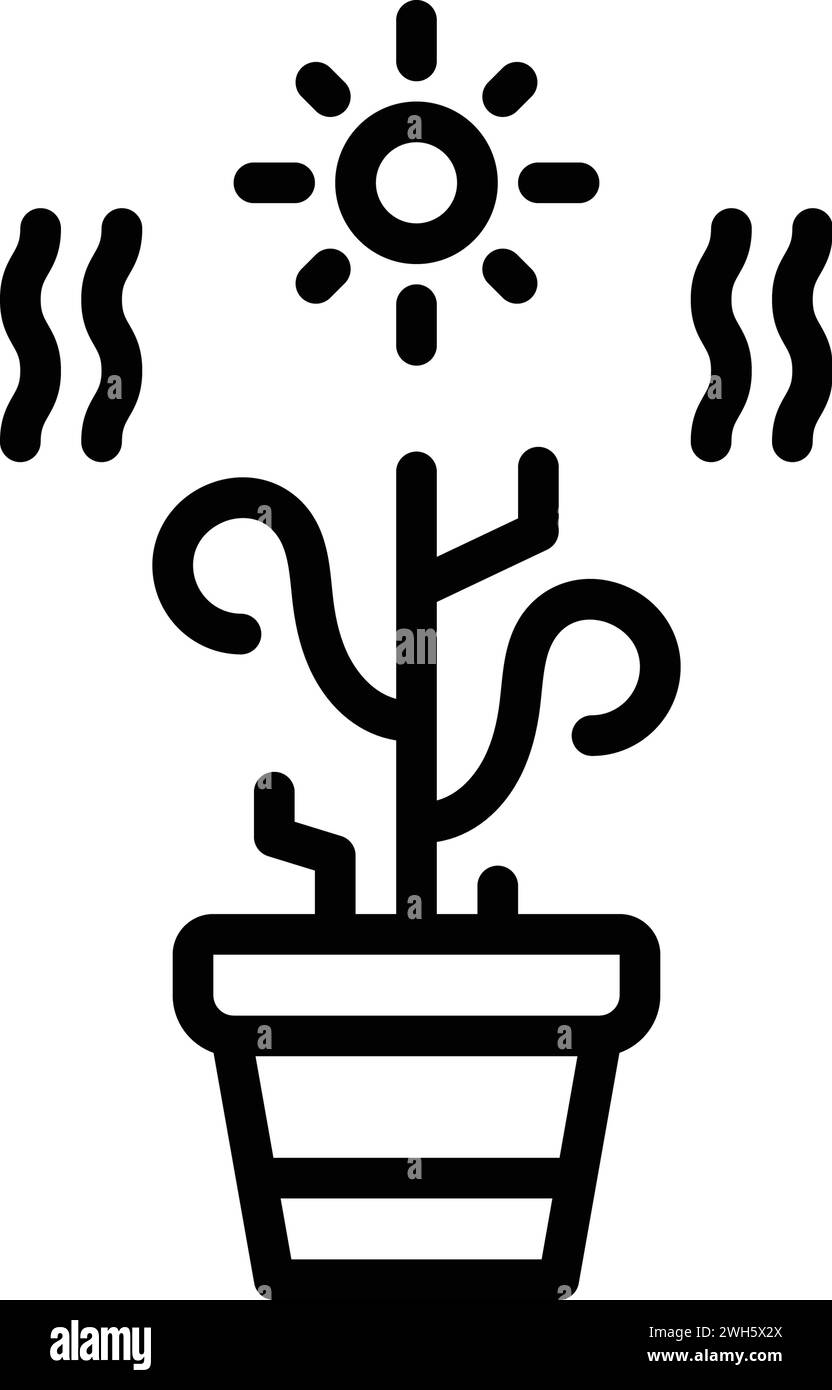 Icon for dry,heat Stock Vector Image & Art - Alamy