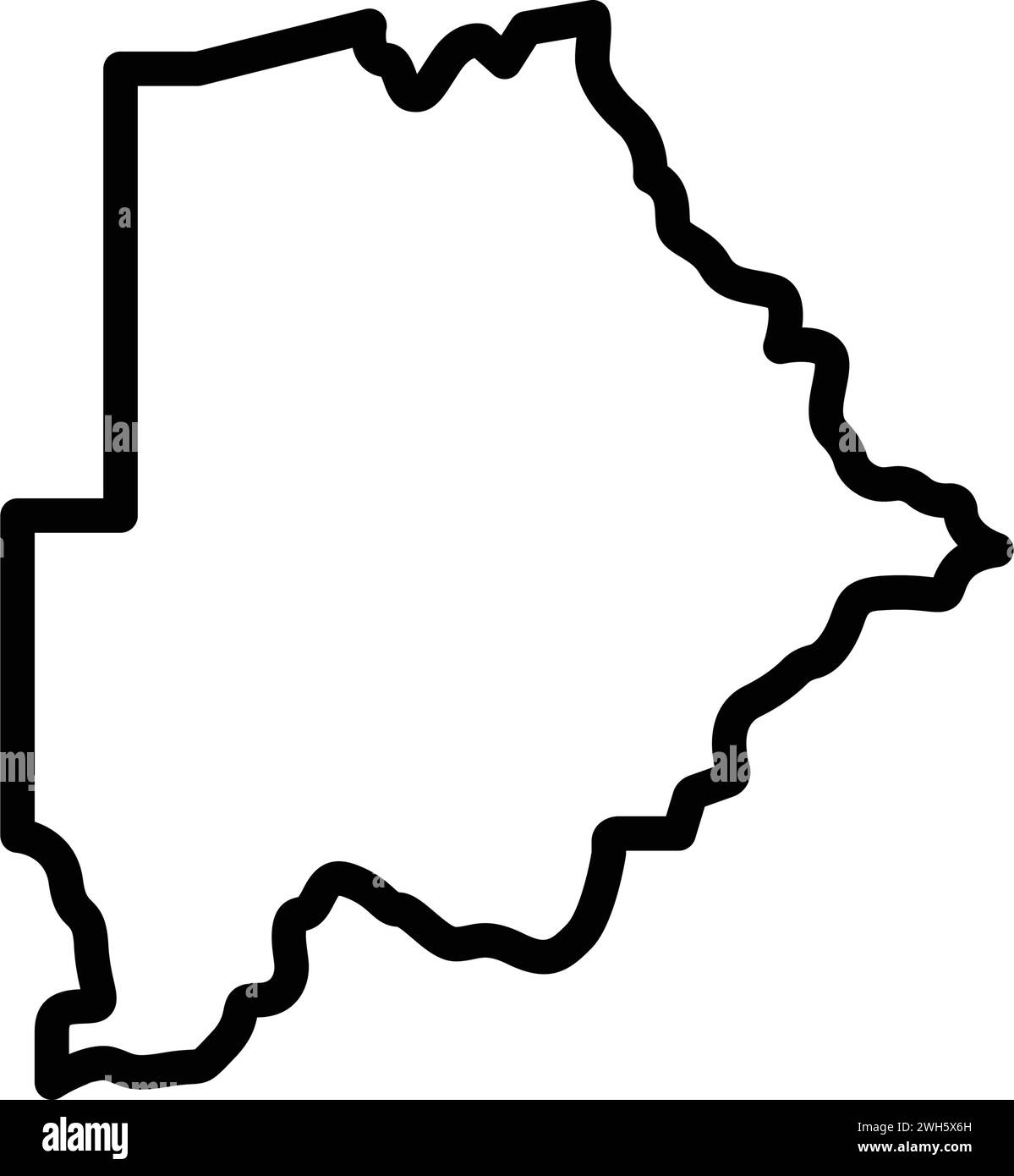 Botswana Political Map stock vector. Illustration of mochudi - 103154842