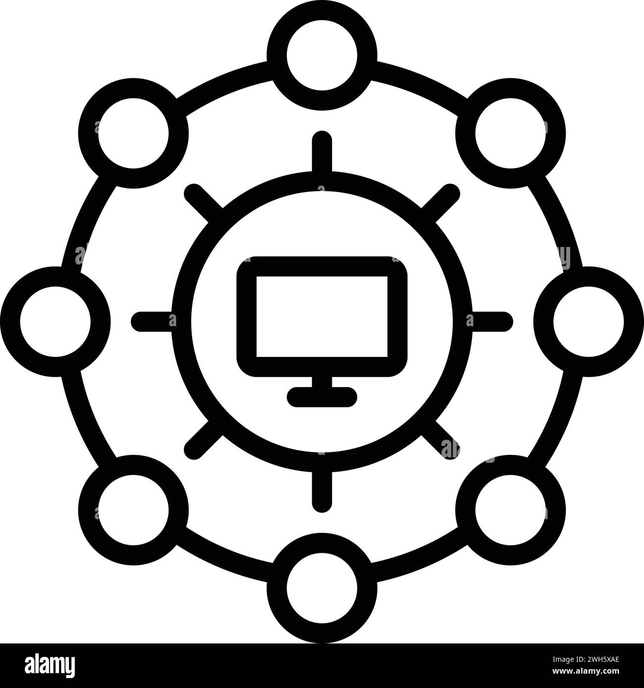 Multiple hub Stock Vector Images - Alamy