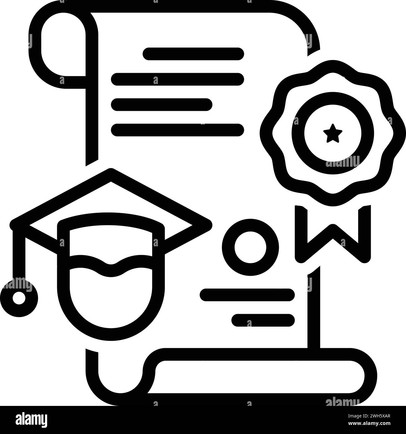 Icon for qualifications,merit Stock Vector Image & Art - Alamy