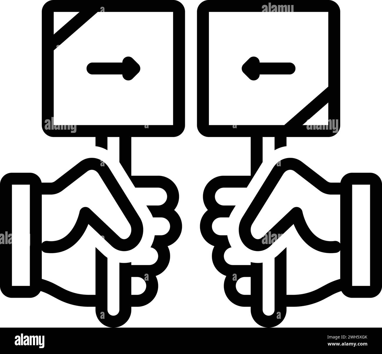 Opposed Stock Vector Images - Alamy