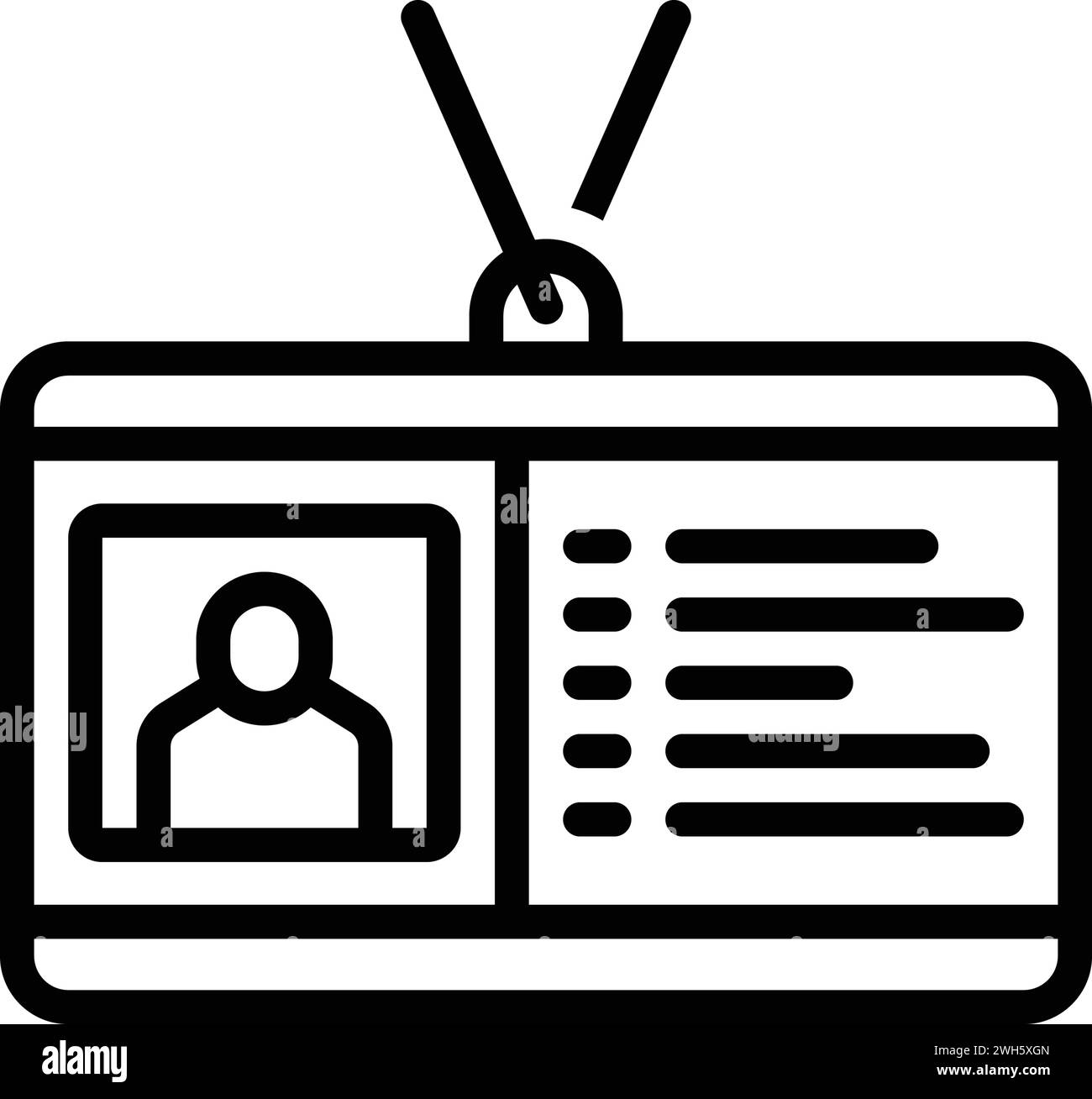 Designation id Stock Vector Images - Alamy