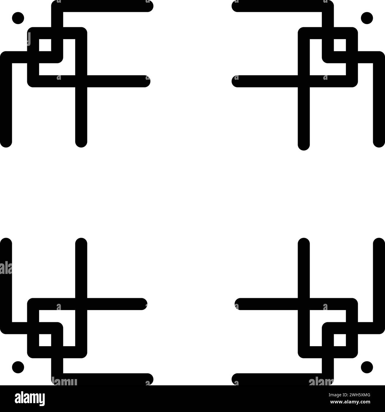 Corner focus Stock Vector Images - Alamy