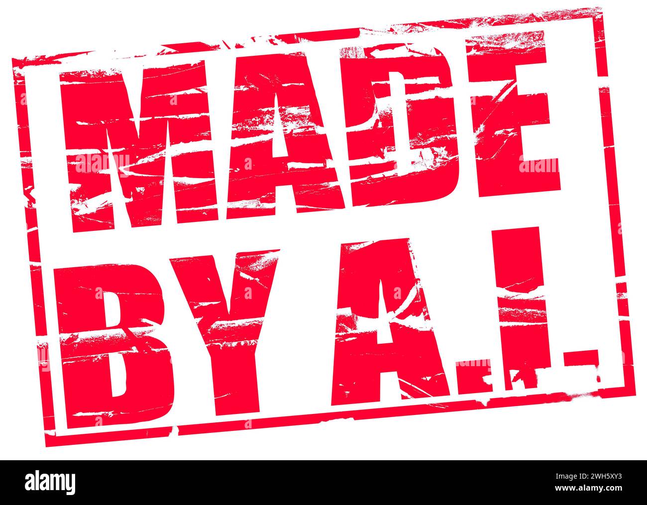 Illustration - Red rubber stamp effect Made by A.I It seems like ...