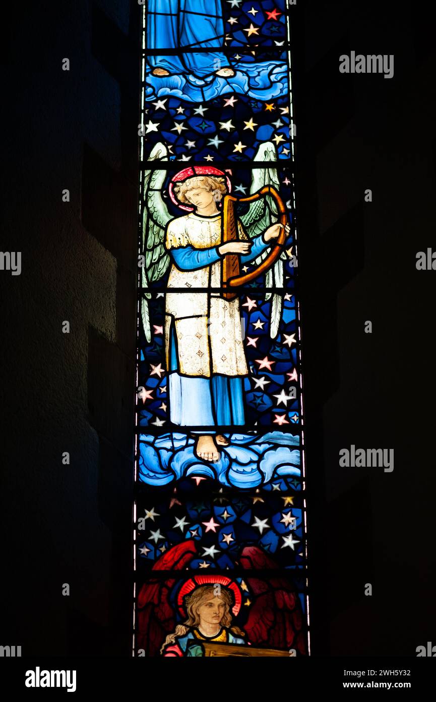East window, designed by the Pre-Raphaelite artist Edward Burne-Jones ...