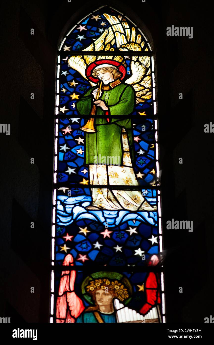 East window, designed by the Pre-Raphaelite artist Edward Burne-Jones ...