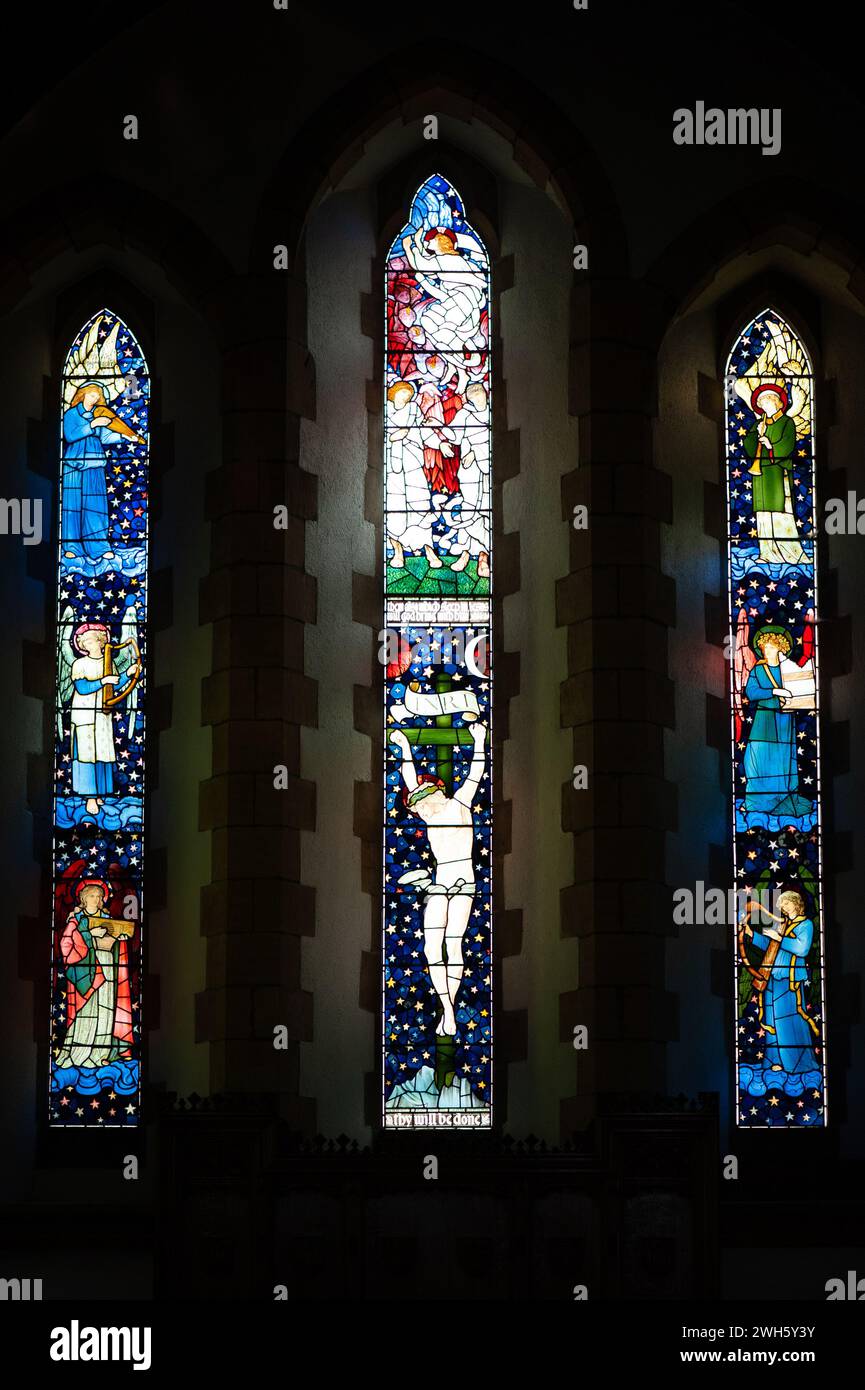 East window, designed by the Pre-Raphaelite artist Edward Burne-Jones ...