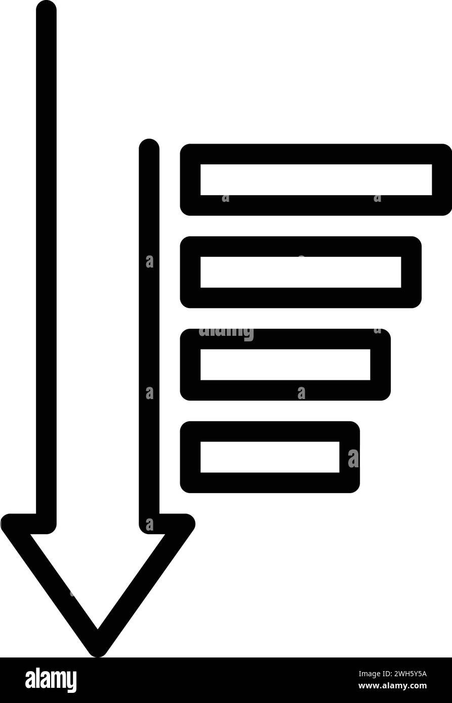 Descending order Stock Vector Images - Alamy