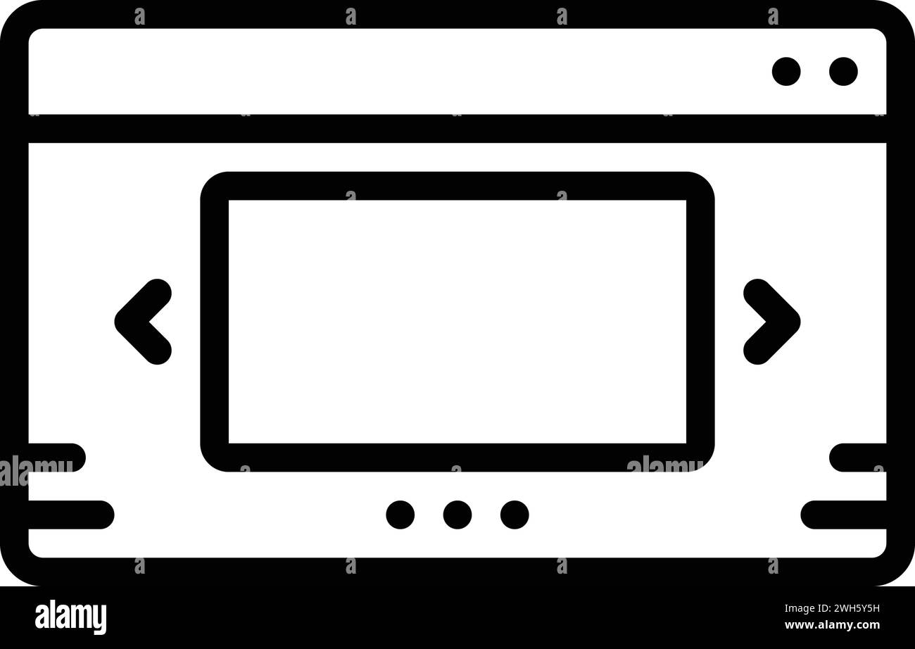 Icon for slides,slideshow Stock Vector Image & Art - Alamy