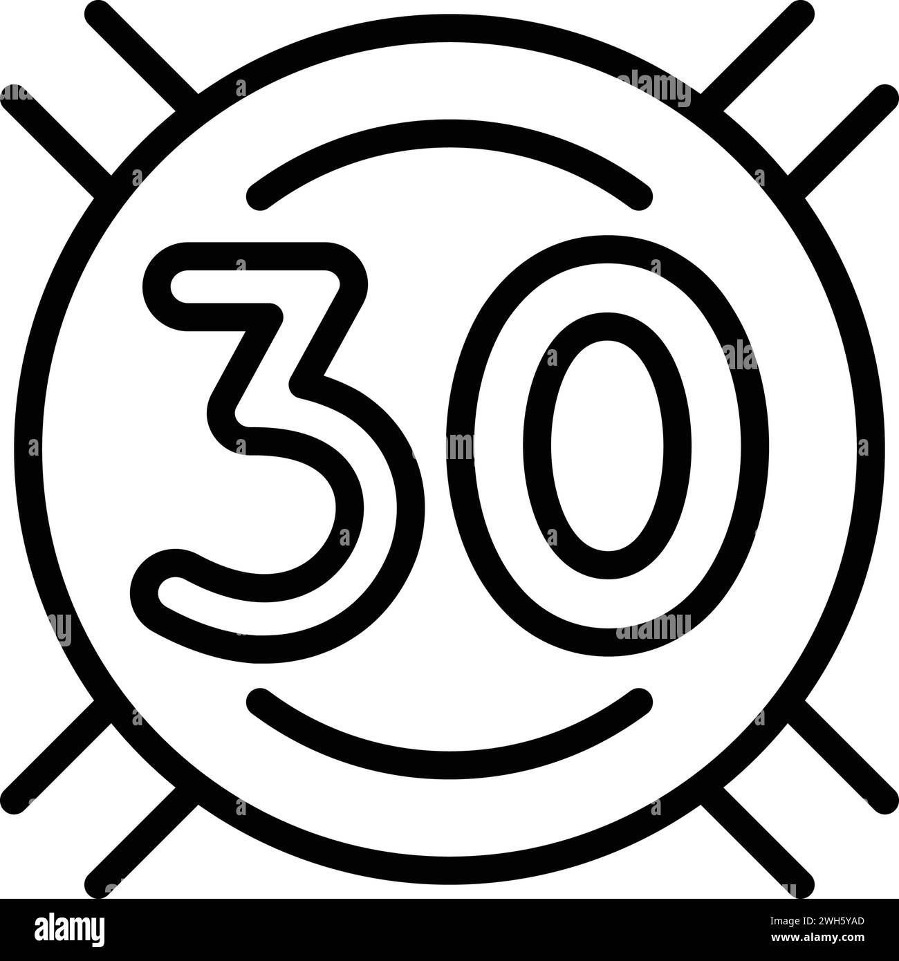 Thirty sign Black and White Stock Photos & Images - Alamy