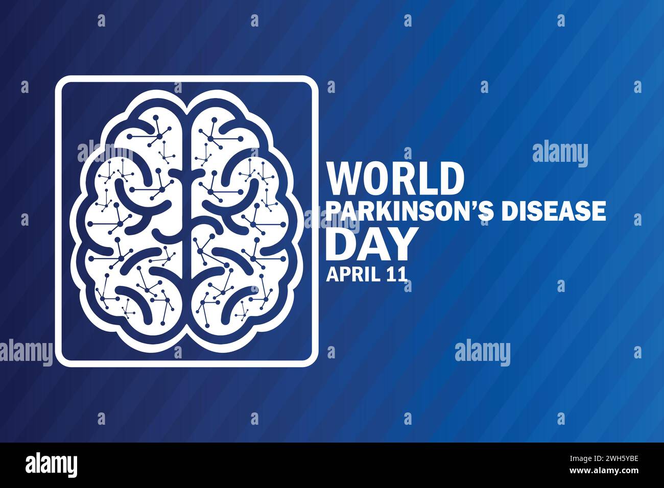 World Parkinson's Disease Day Vector Template Design Illustration. April 11. Suitable for ...