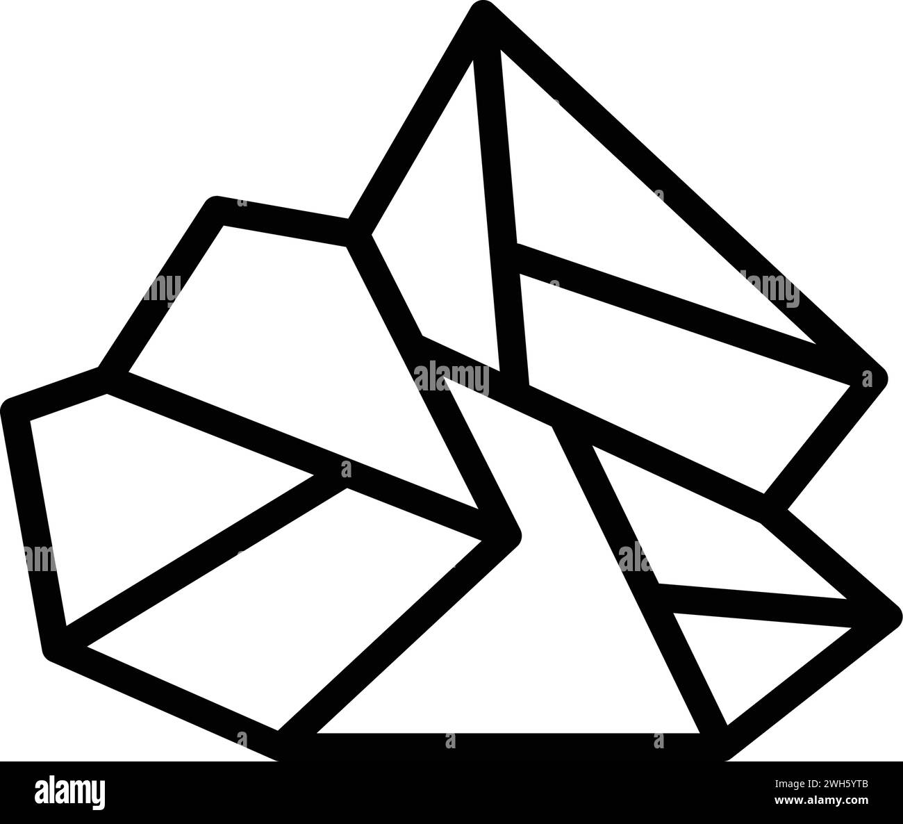 Pile gravel stone Stock Vector Images - Alamy