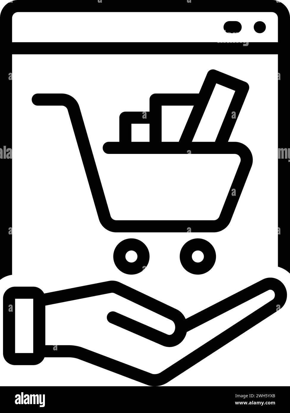 Bought icon vector vectors Stock Vector Images - Alamy