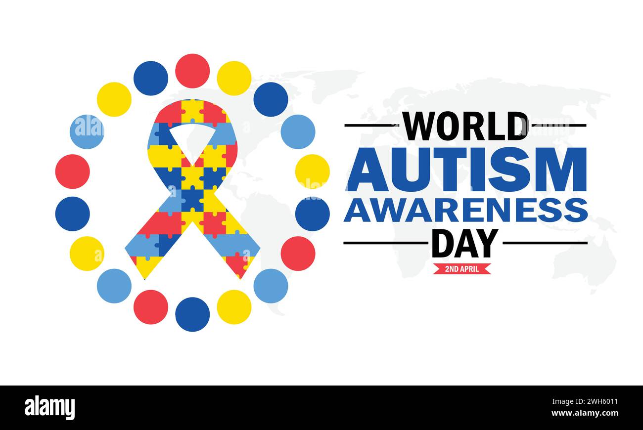 World Autism Awareness Day. Vector Illustration. 2nd April. Suitable ...