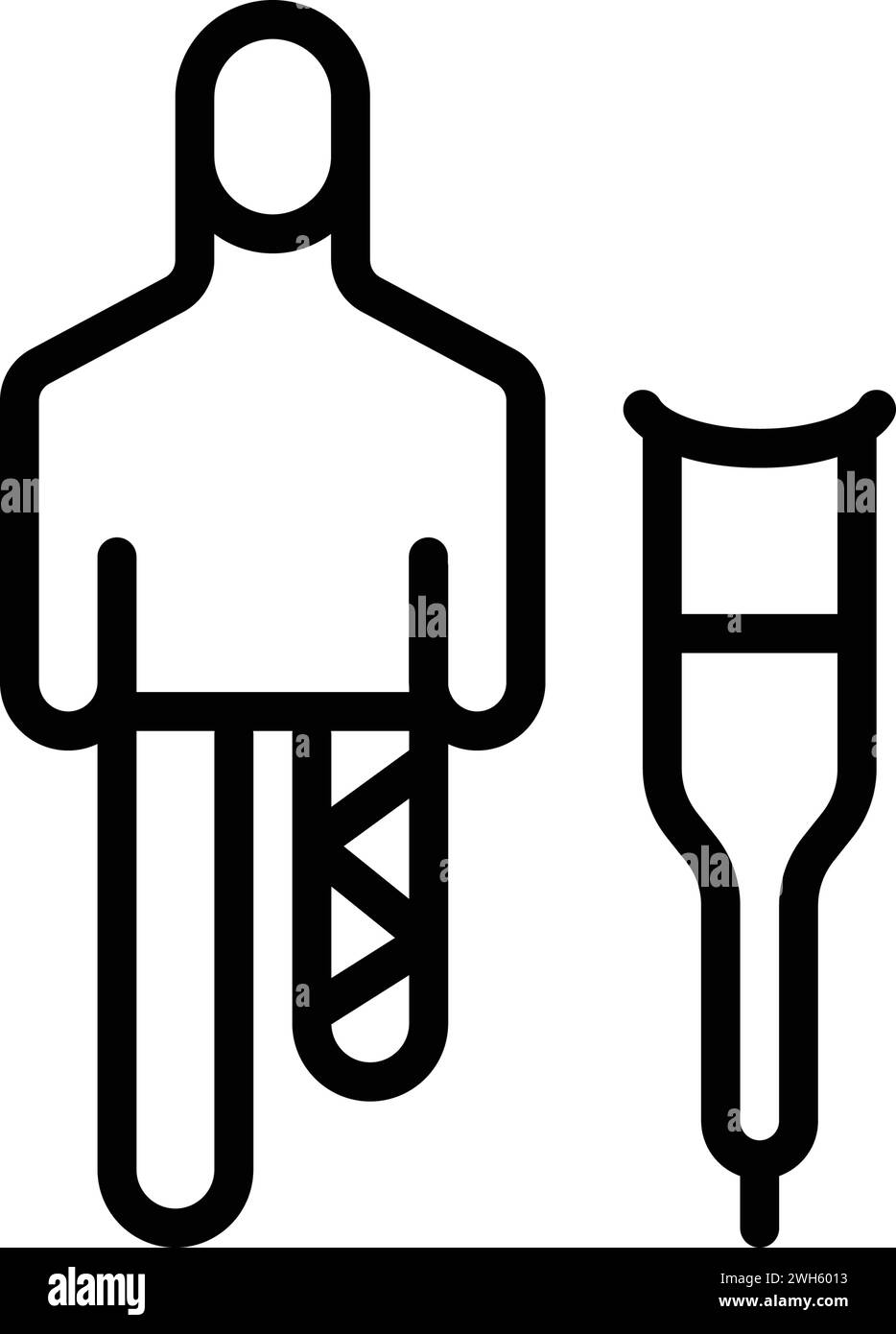 Icon for able,amputated Stock Vector Image & Art - Alamy