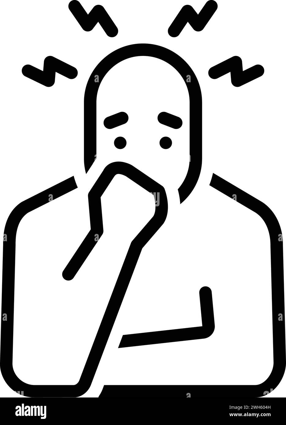 Troubled anxious Black and White Stock Photos & Images - Alamy