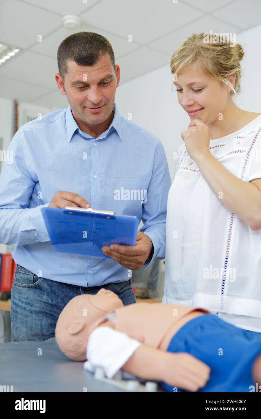 first aid training - cpr Stock Photo - Alamy