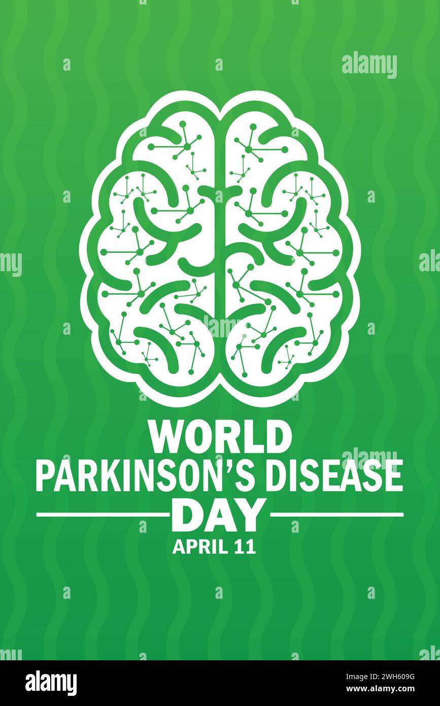 World Parkinson's Disease Day Vector Illustration. April 11. Suitable for greeting card, poster ...