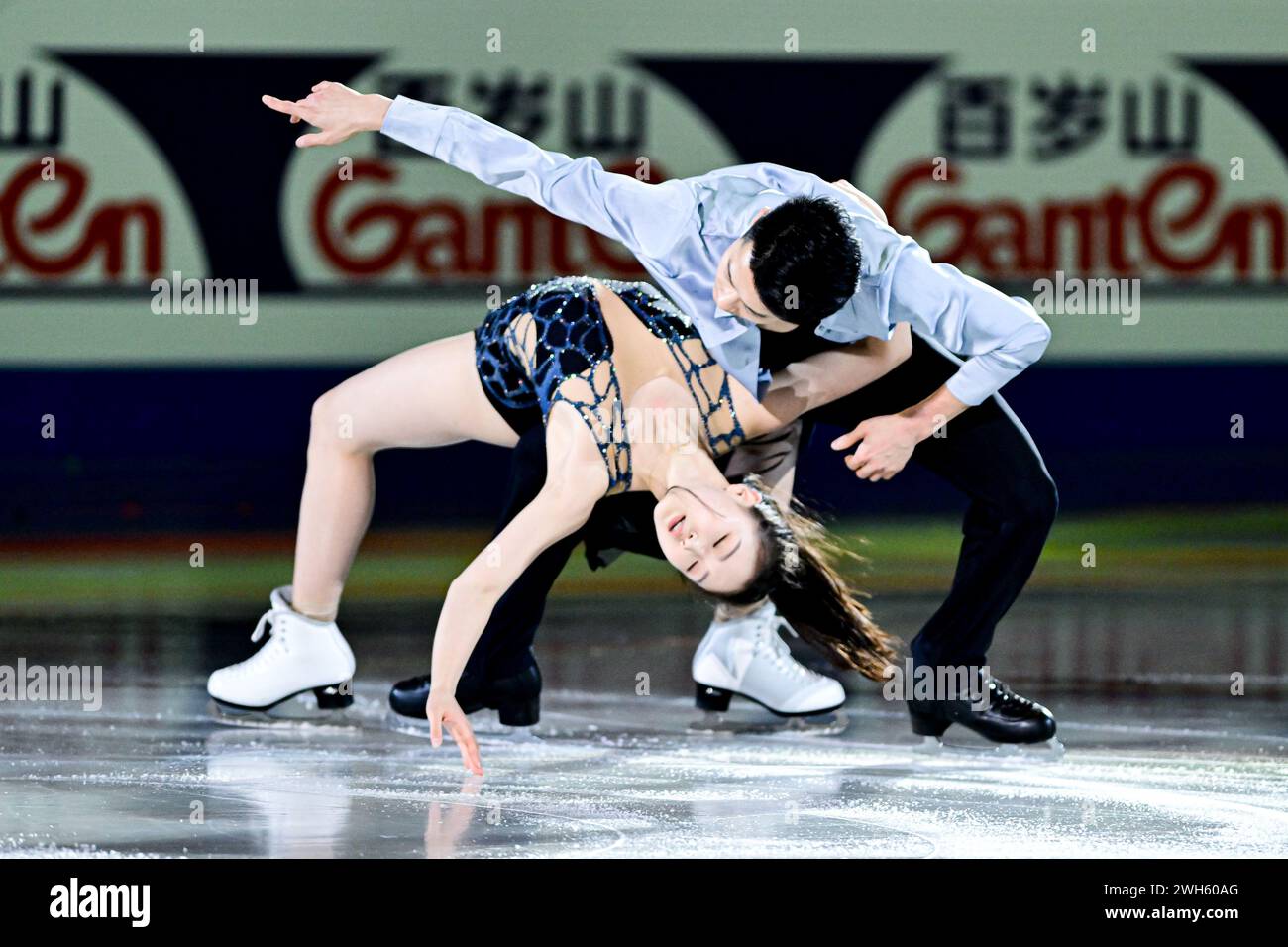 Shang SHI & Nan WU (CHN), during Exhibition Gala, at the ISU Four ...
