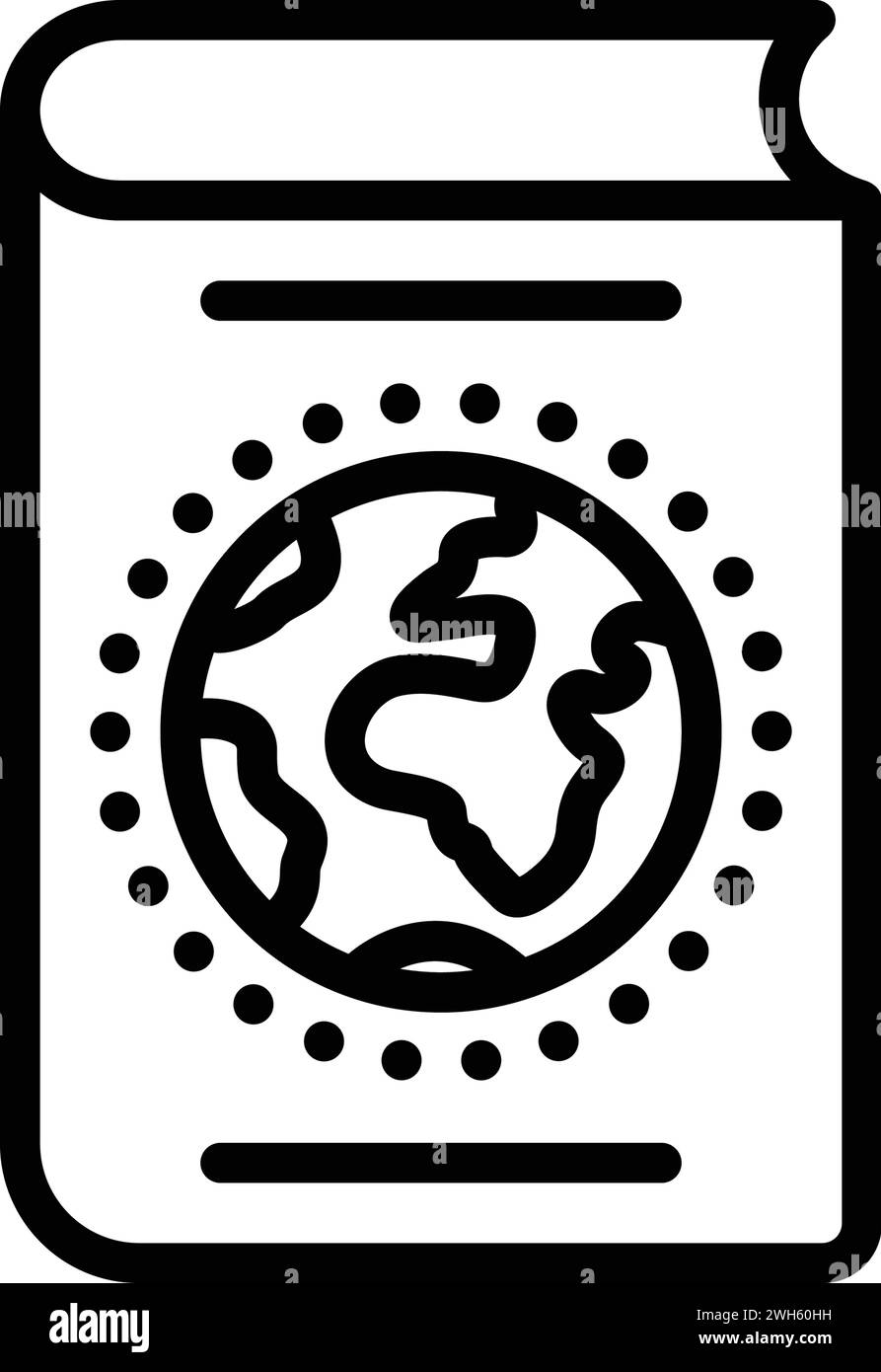 Icon for atlas,booklet Stock Vector Image & Art - Alamy