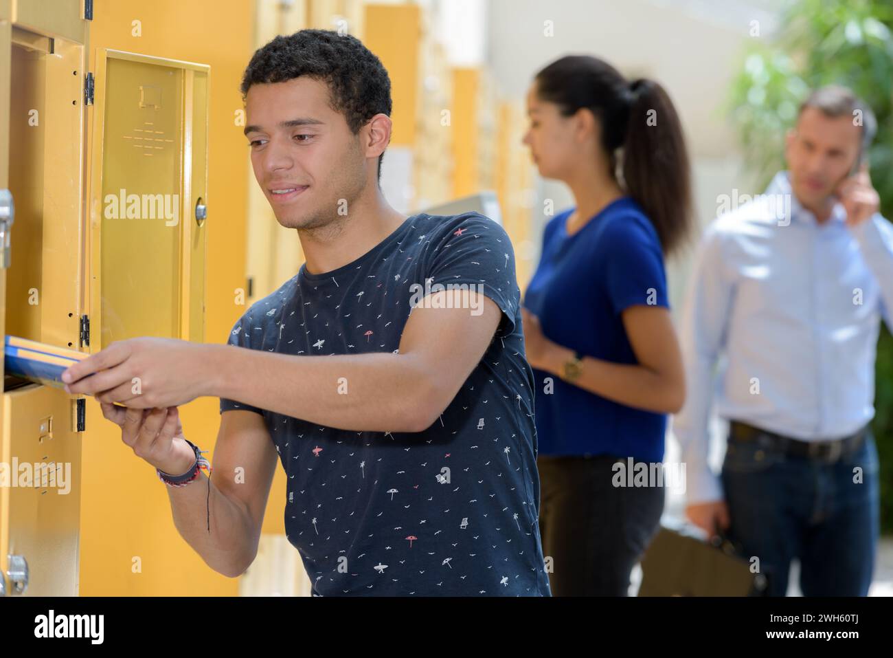 Man inside locker hi-res stock photography and images - Alamy