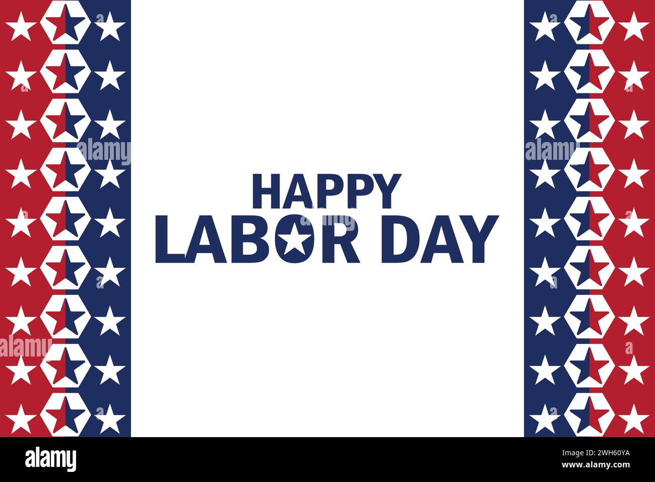 Happy Labor Day Vector illustration. Holiday concept. Template for ...